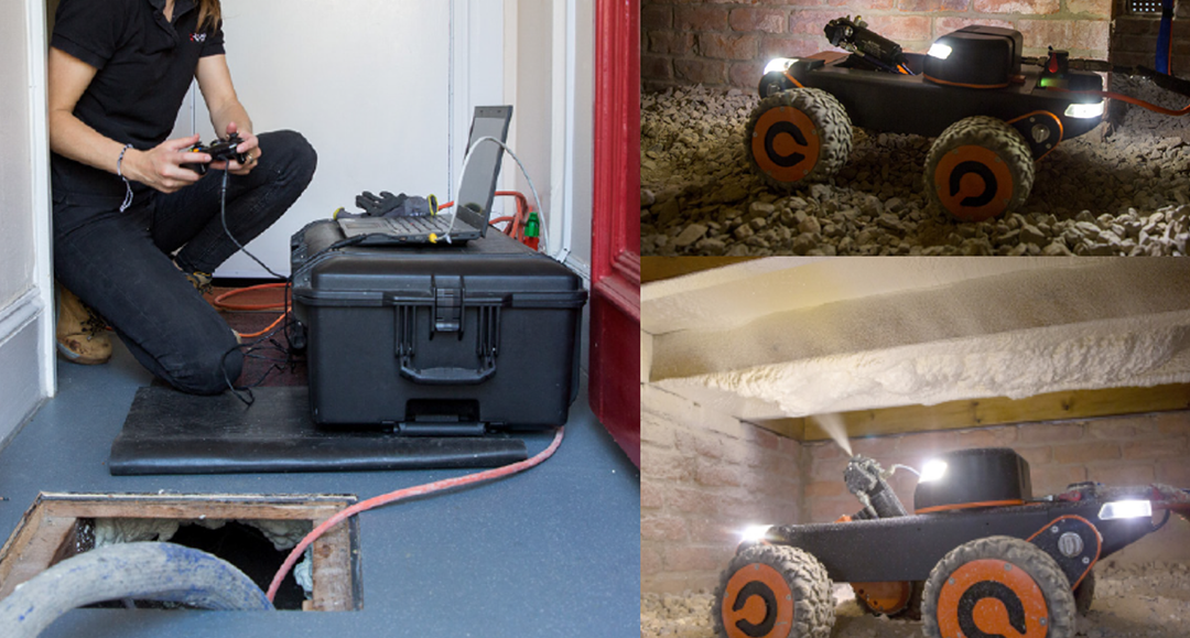 Torus - RetroFIT for the Future: Q-Bot underfloor insulation